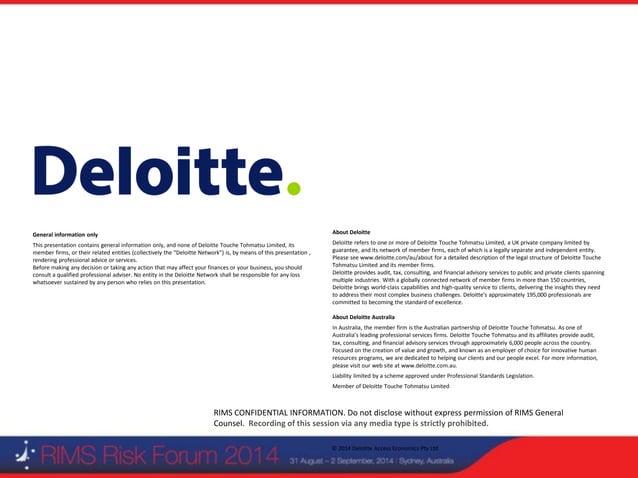 Key Risk Indicators - Concepts and Examples (Deloitte, 2014).pdf