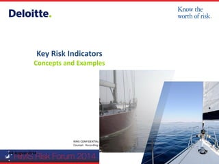 Key Risk Indicators - Concepts and Examples (Deloitte, 2014).pdf