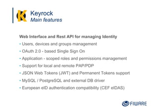 FIWARE Global Summit - Keyrock: Protecting Microservices | PPT