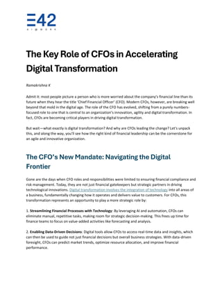 Key Role of CFOs in Accelerating Digital Transformation1.pdf | Free Download