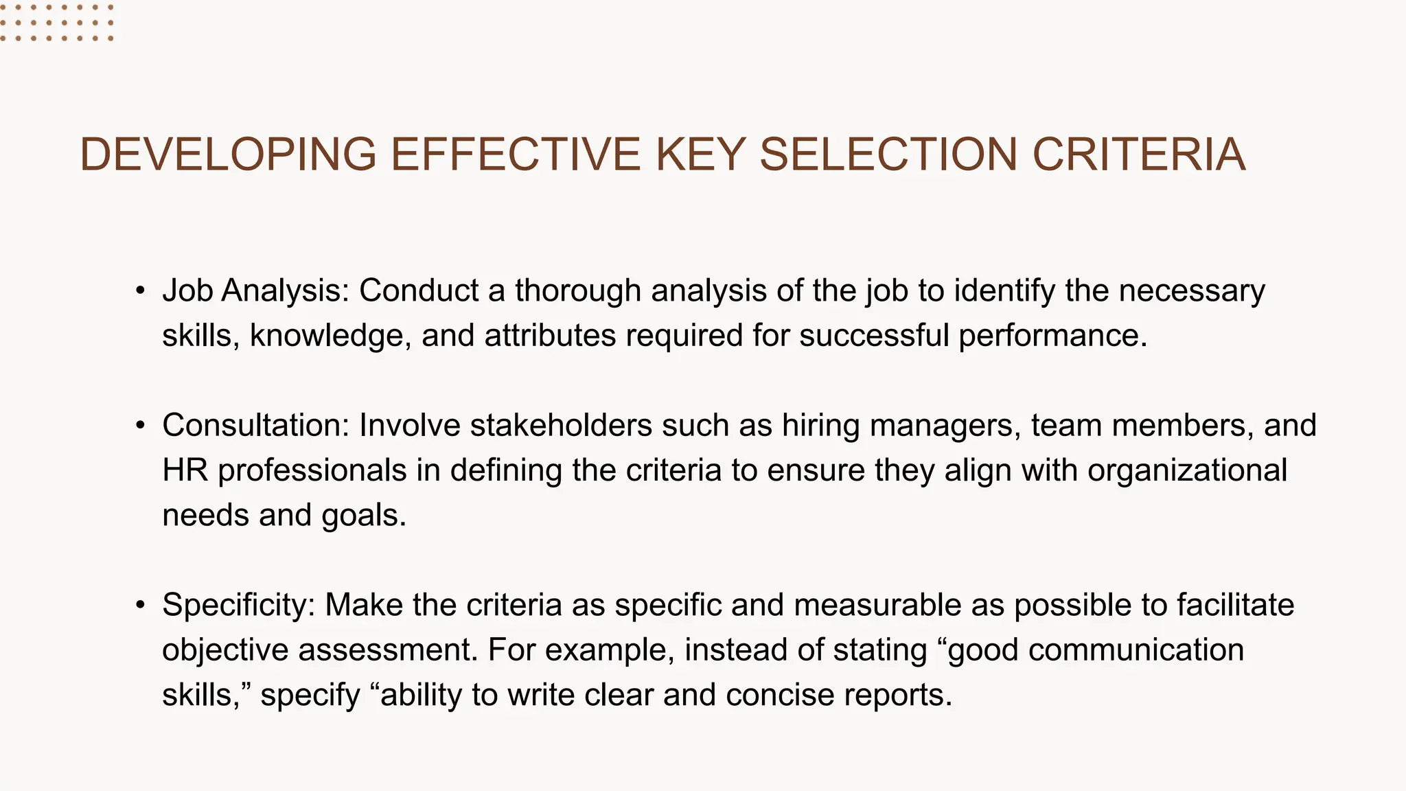 Key Selection Criteria A Comprehensive Guide to Effective Candidate ...