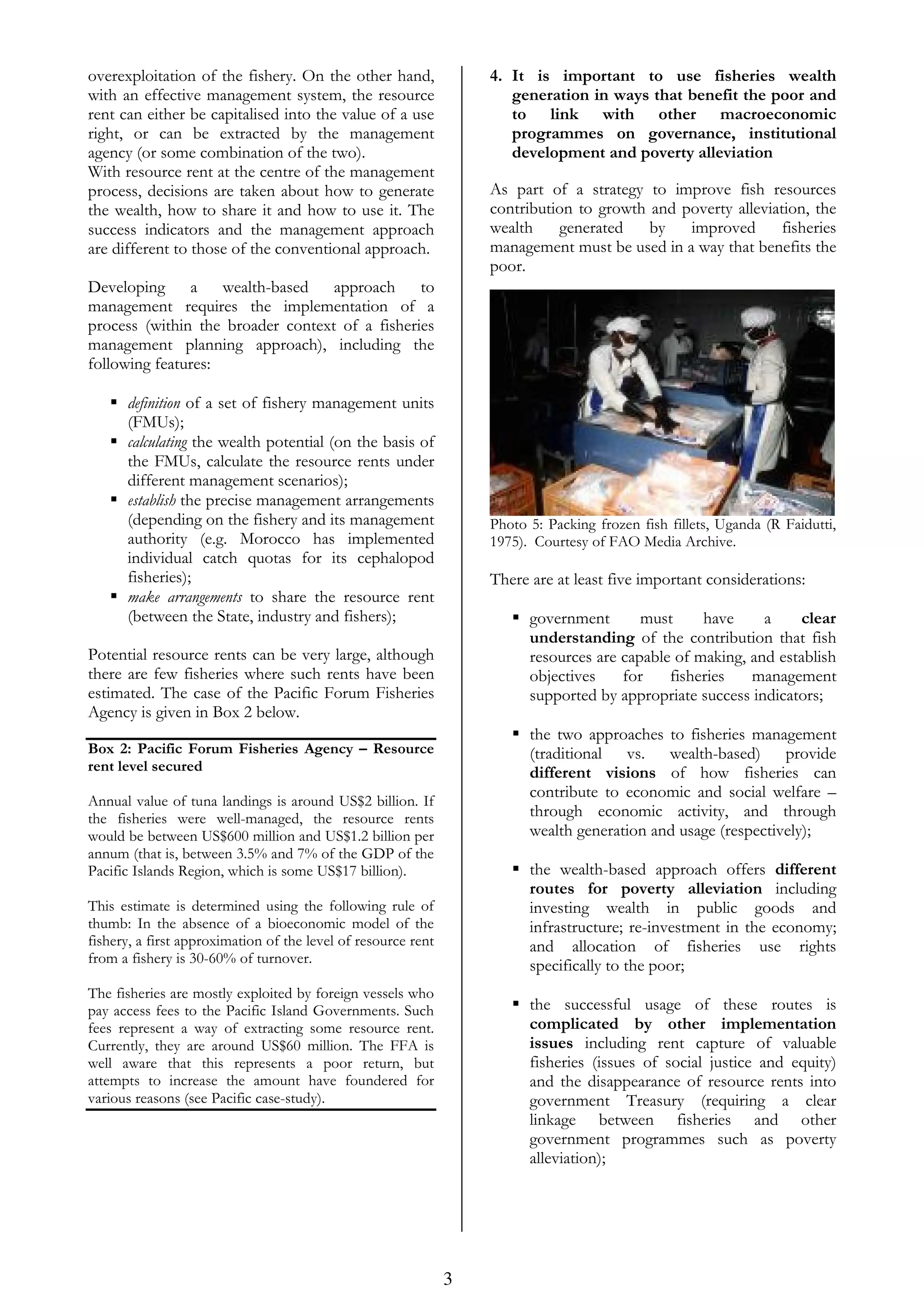 The Role of Fisheries in Economic Growth and Poverty Alleviation | PDF