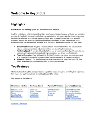 Key shot5whatsnew | PDF