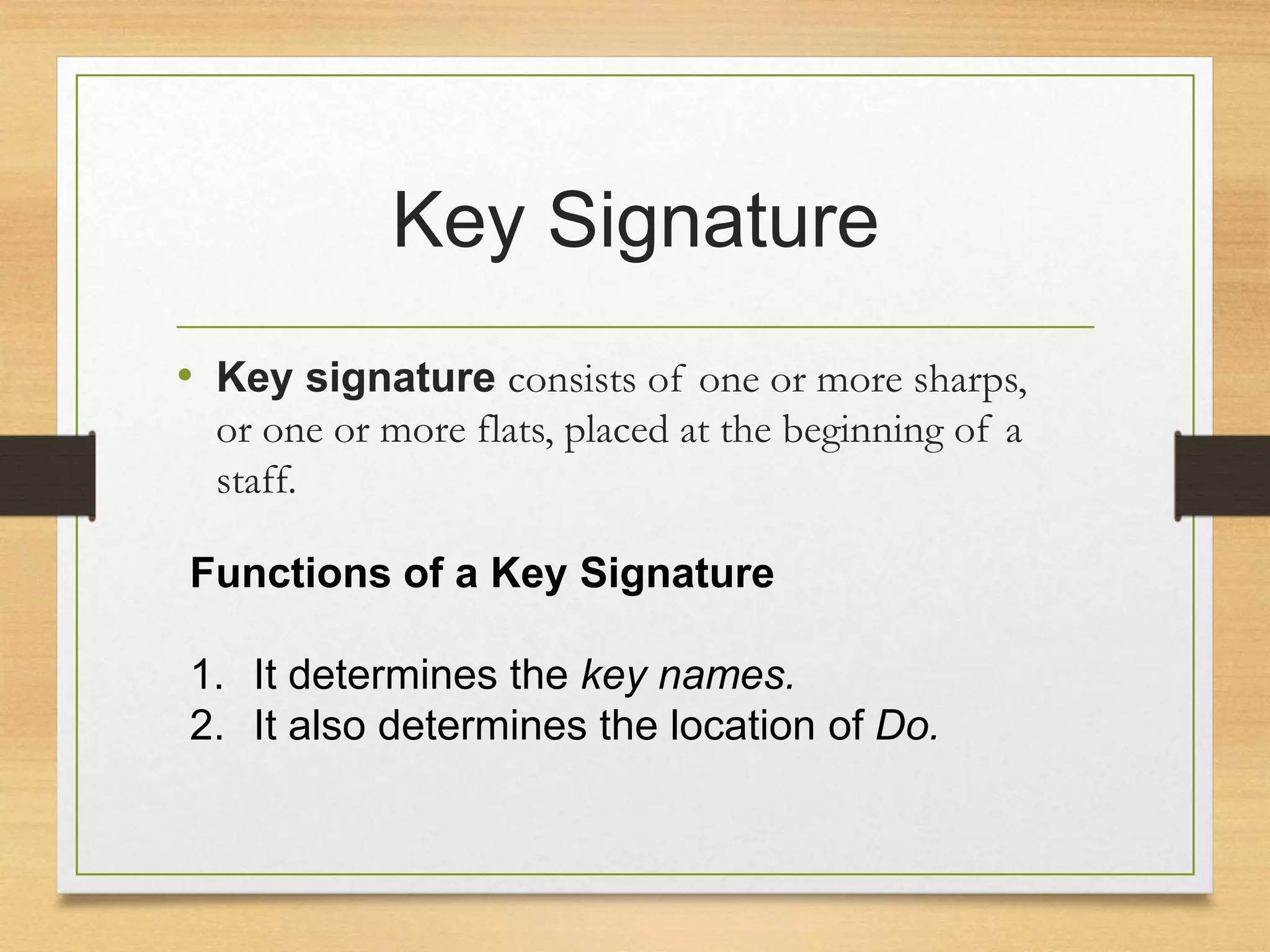 Key signature | PPT
