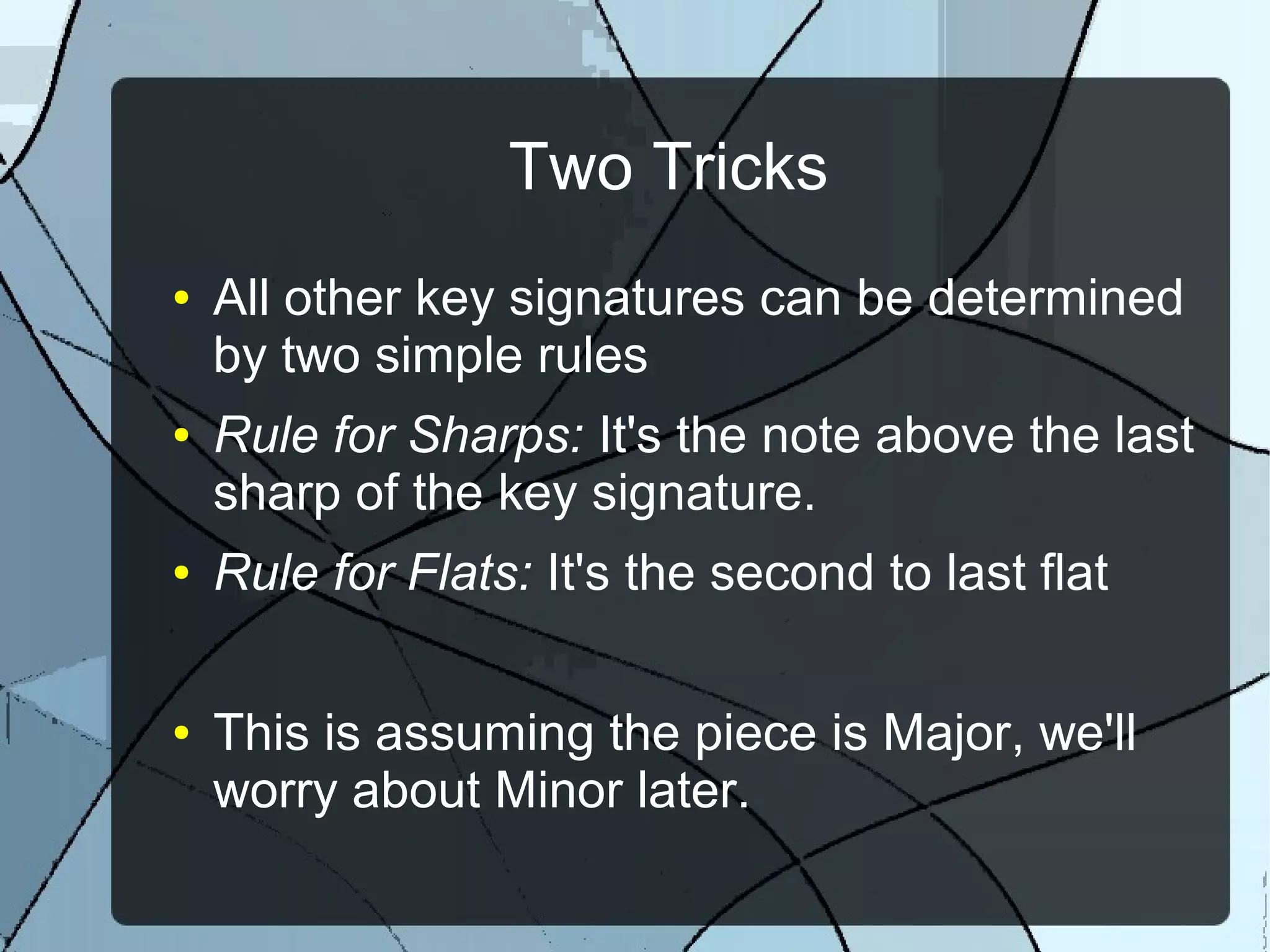 Key signatures (lesson 6) | ODP