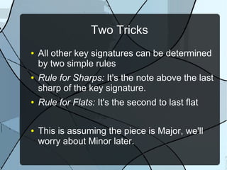 Key signatures (lesson 6) | ODP