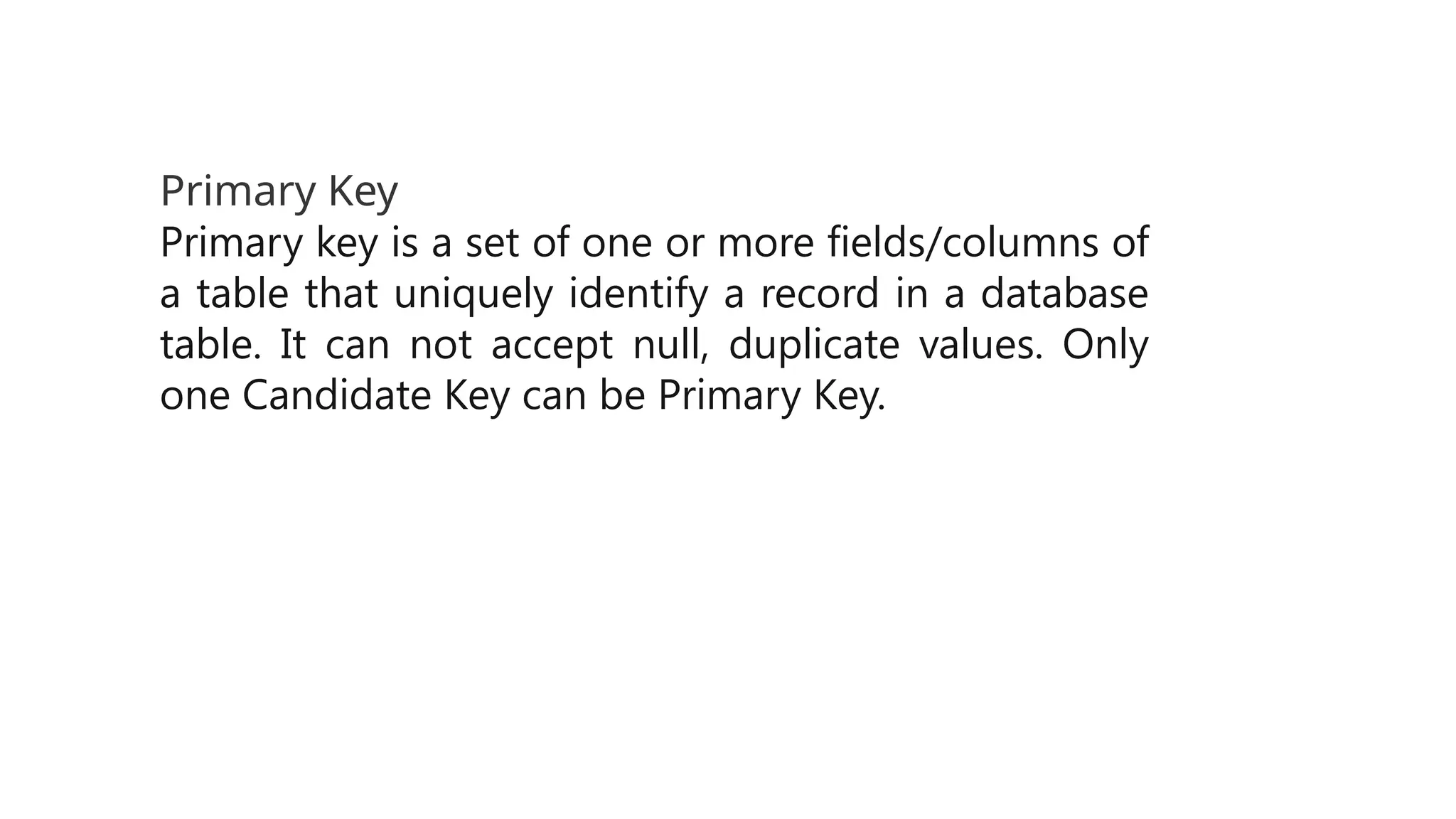 KEYS IN DBMS.pptx soap ui kkeys and eclipse id | PPT