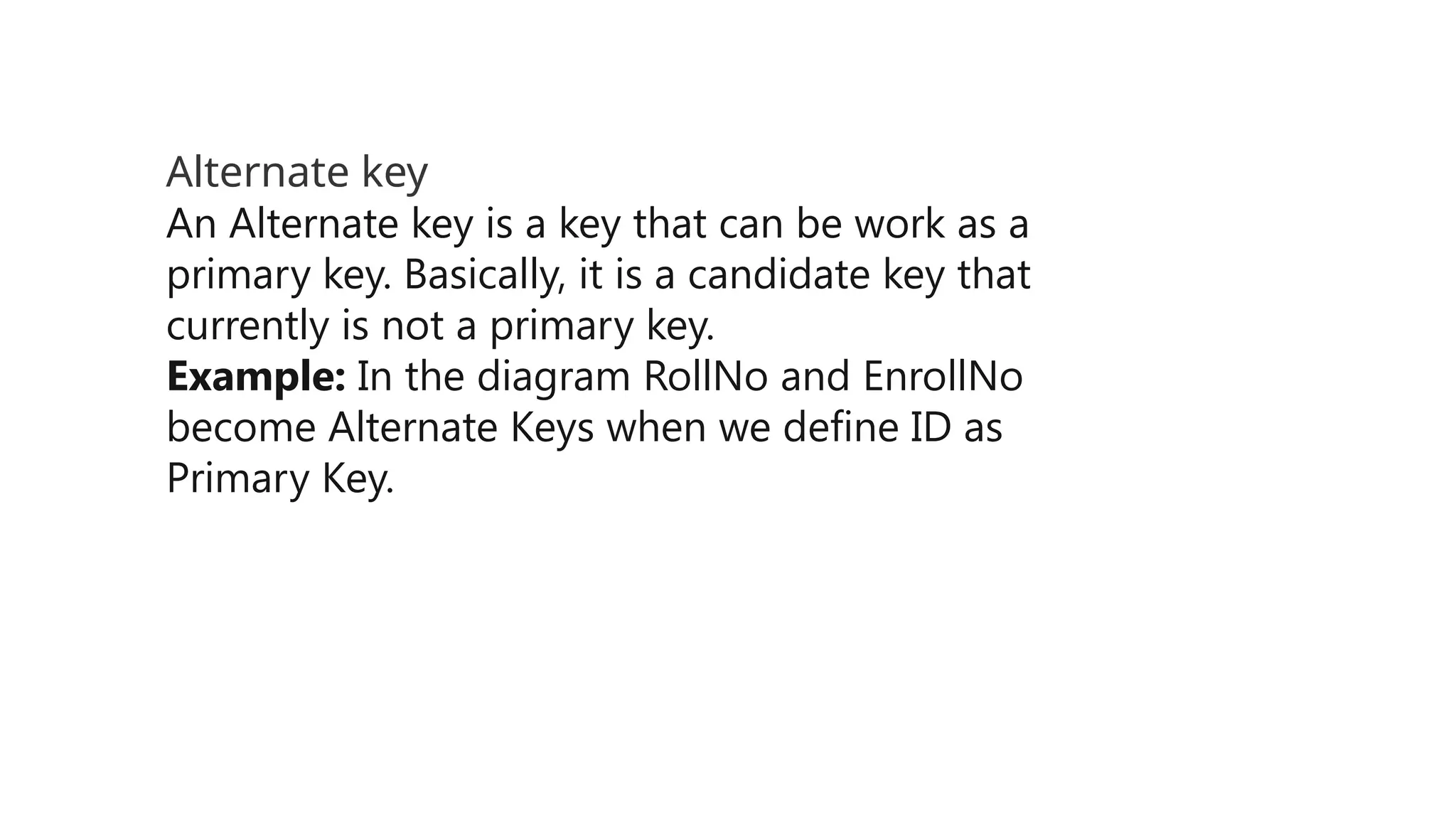 KEYS IN DBMS.pptx soap ui kkeys and eclipse id | PPT