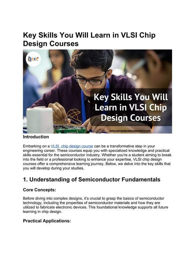 Key Skills You Will Learn in VLSI Chip Design Courses.docx