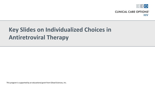 Ключевые слайды по индивидуальному выбору АРТ / Key Slides on ...