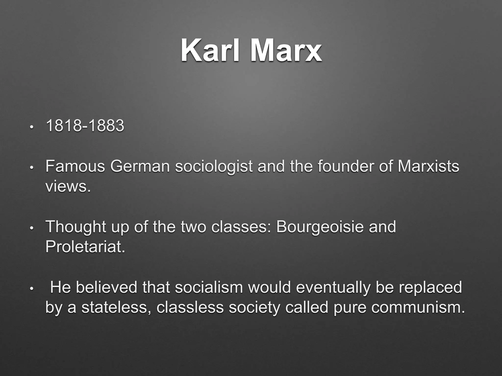 Key Sociologists (Marxists and Functionalists) | PPTX