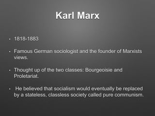Key Sociologists (Marxists and Functionalists) | PPT