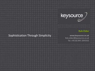 Keysource Data Centres of the Future | PPSX