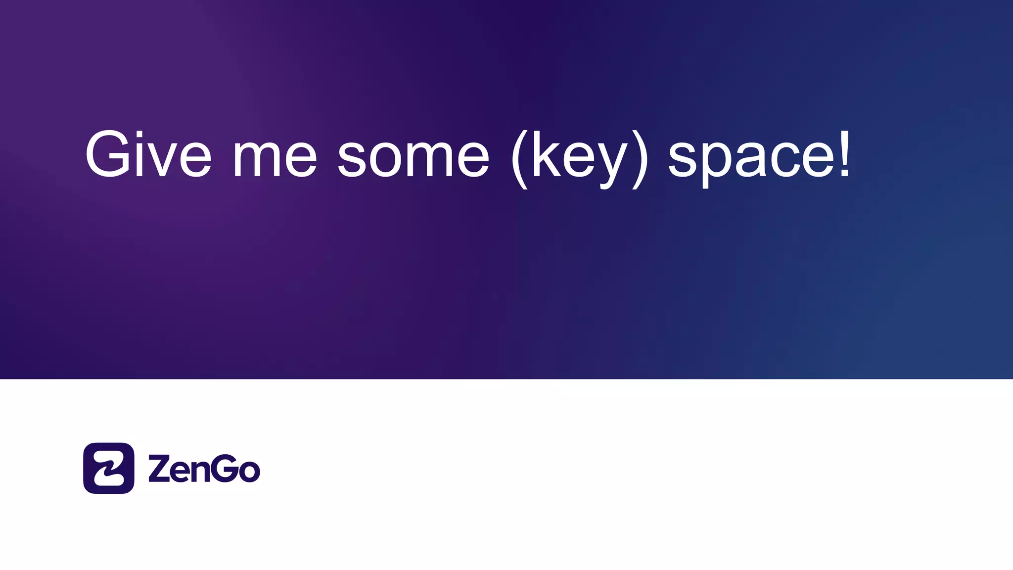 Give me some (key) space! | PDF