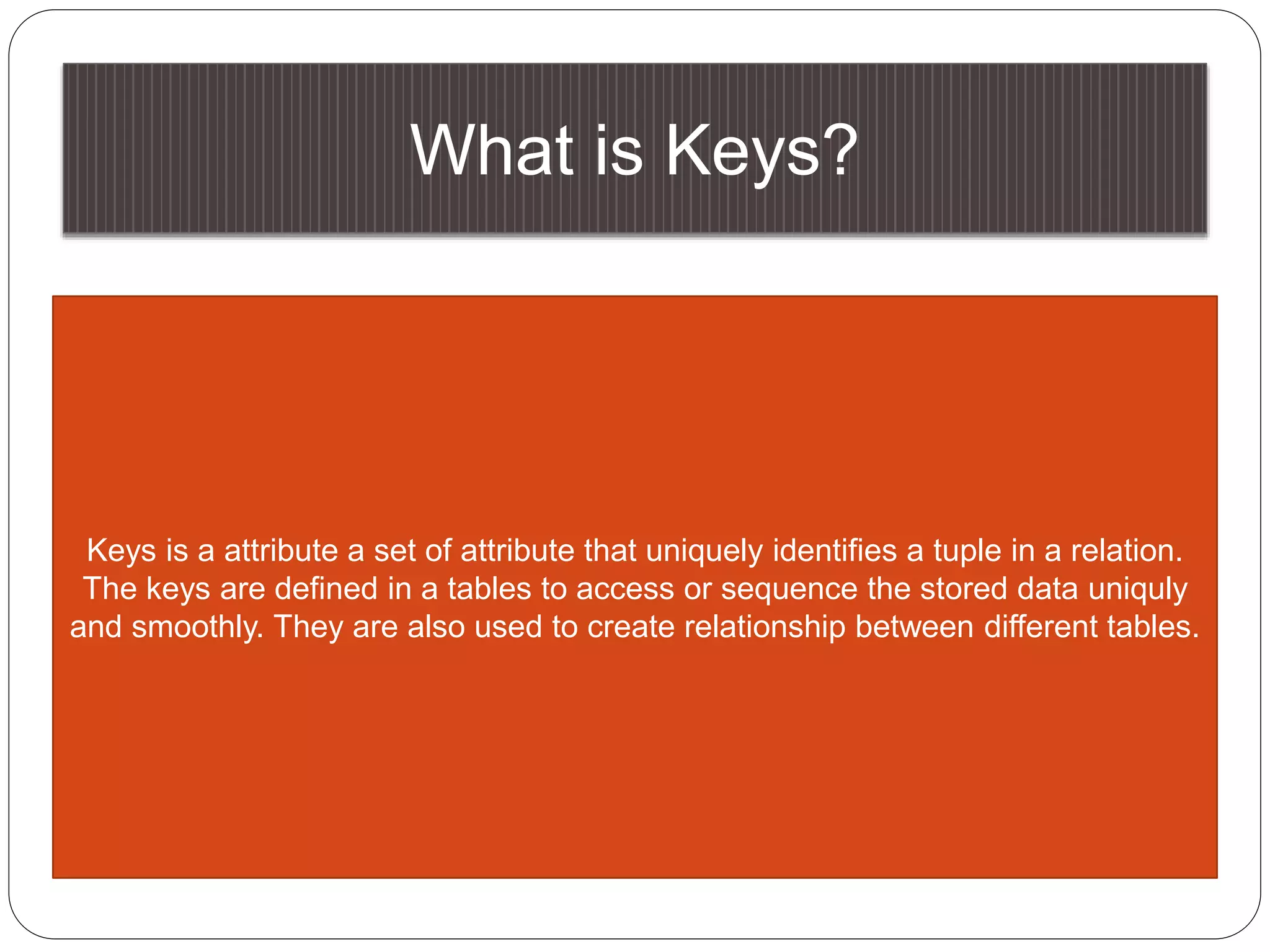 Keys presentation | PPTX