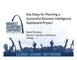Key Steps For Planning A Successful Business Intelligence Dashboard ...
