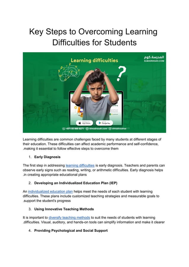 Key Steps to Overcoming Learning Difficulties for Students.pdf