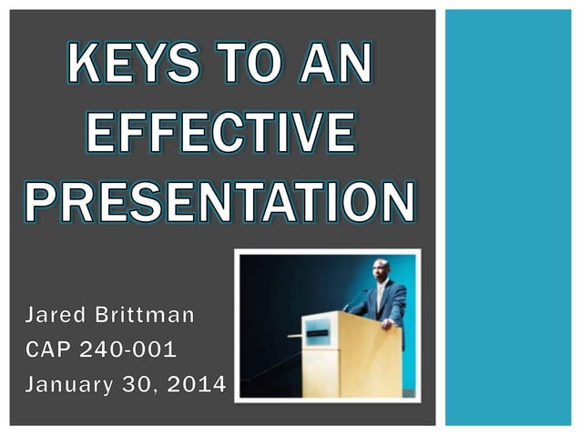Keys to an Effective Presentation | PPT