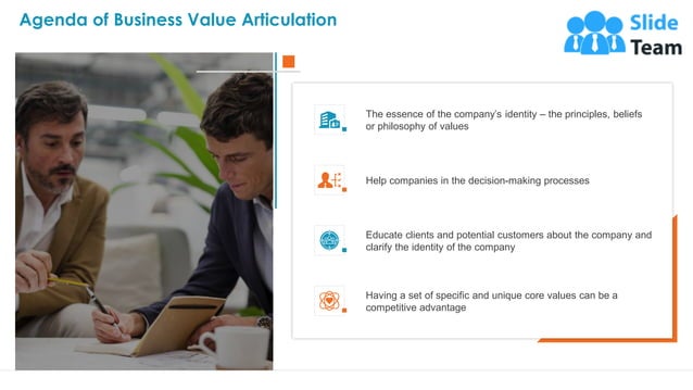 Keys To Articulating The Values In Business Powerpoint Presentation ...