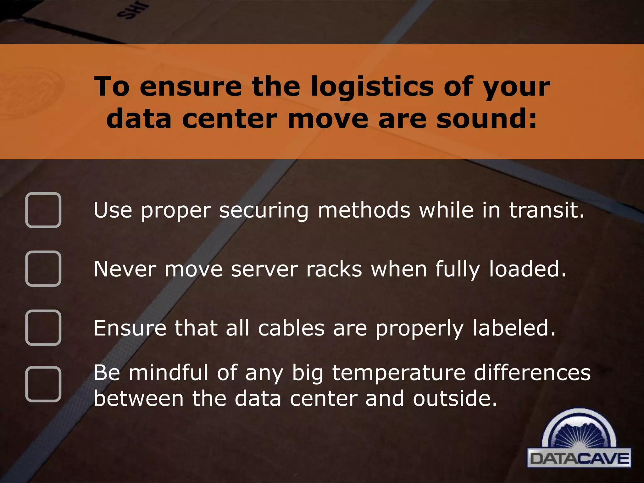 Moving Your Data Center: Keys to planning a successful data center ...