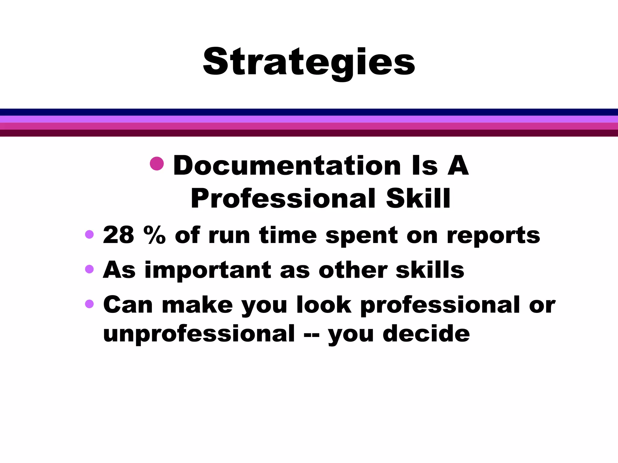 Keys to good documentation | PPT
