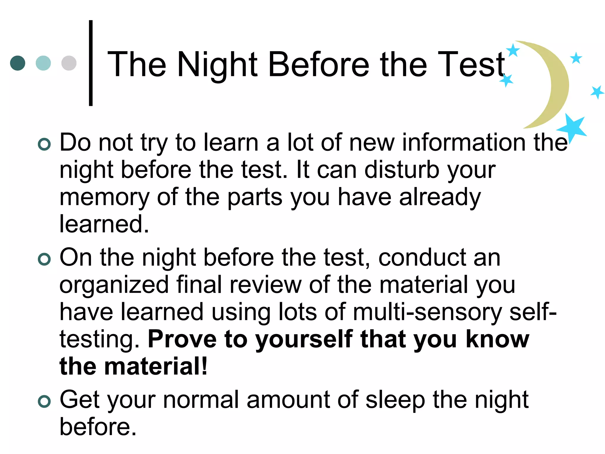 Keys to managing test anxiety | PDF