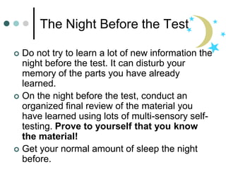 Keys to managing test anxiety | PDF
