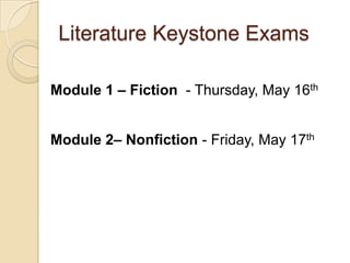 Keystone 2013 literature revised | PPT
