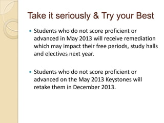 Keystone 2013 literature revised | PPT