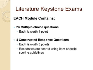 Keystone 2013 literature revised | PPT