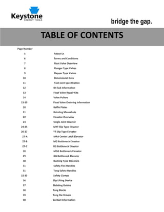 Keystone Energy Tools - Product Catalogue | PDF