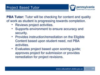 Keystone Exam & PBA Update | PPT | Professional School | Postgraduate ...