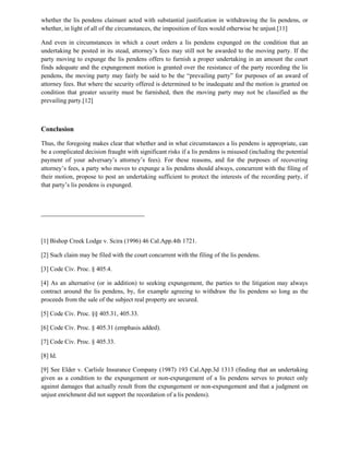 GET THAT LIS PENDENS OFF MY PROPERTY! HOW TO EXPUNGE A LIS PENDENS AND RECOVER YOUR ATTORNEY’S ...