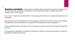 Keystone species | PPTX