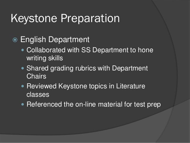 Keystone tips and strategies parent slide show 5-5-14