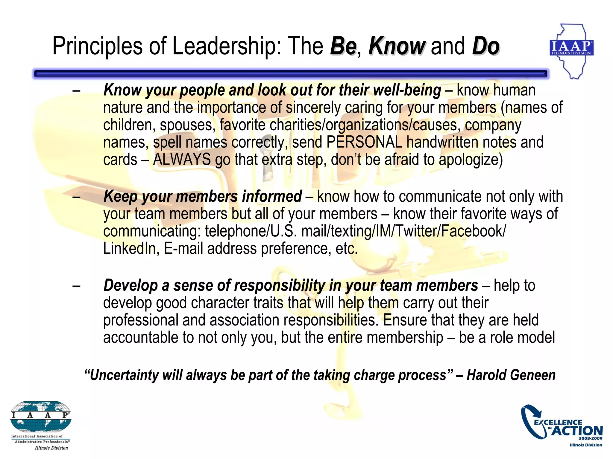 Keys To Success Effective Leadership | PPT