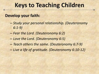 Keys To Teaching Children | PPTX