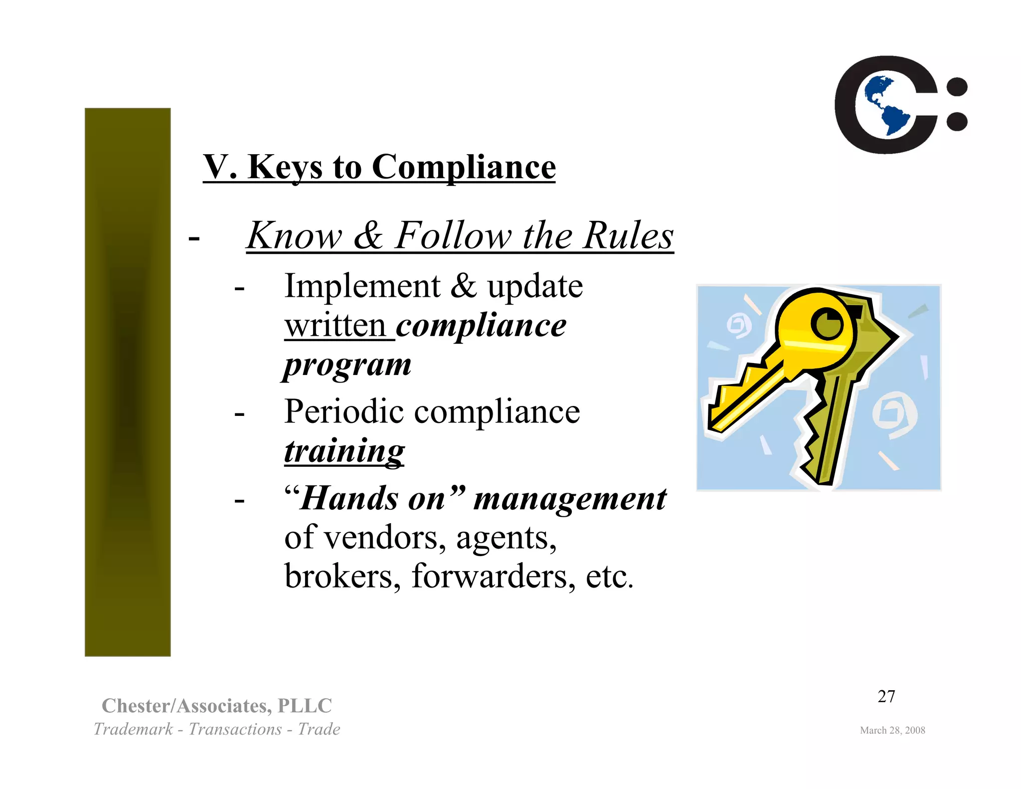 Keys To Trade Compliance | PDF