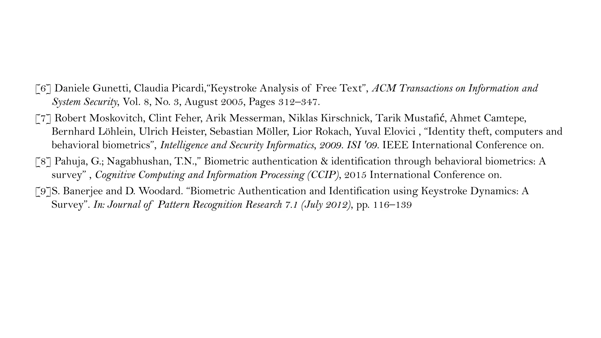 Keystroke Dynamics Support For Authentication | PPTX