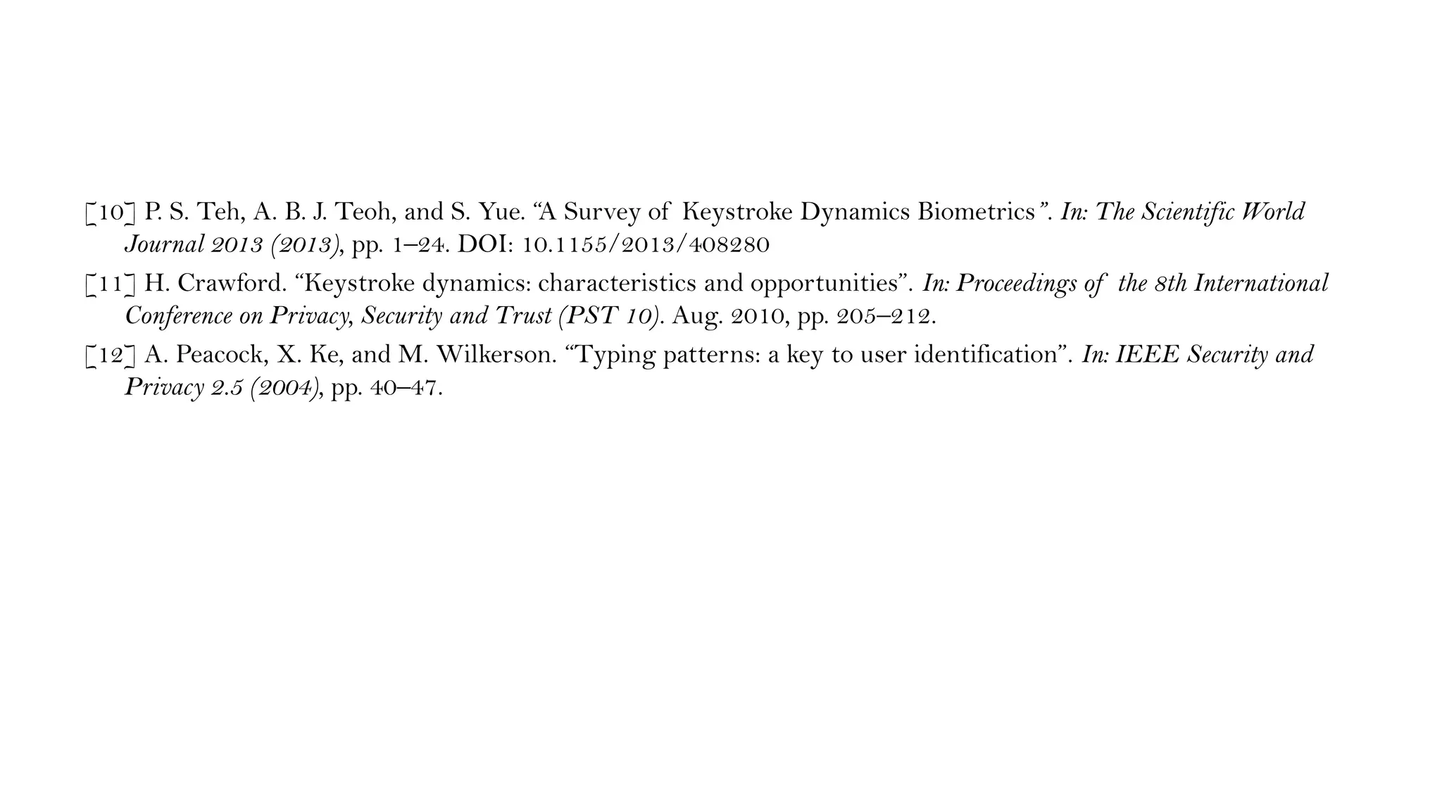 Keystroke Dynamics Support For Authentication | PPTX