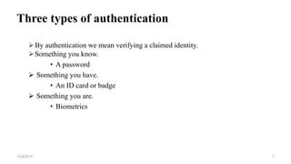 Keystroke Dynamics Support For Authentication | PPTX