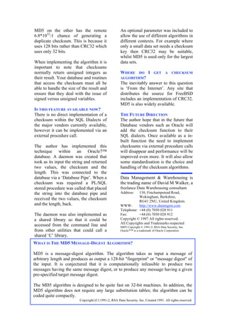 Keysum - Using Checksum Keys | PDF
