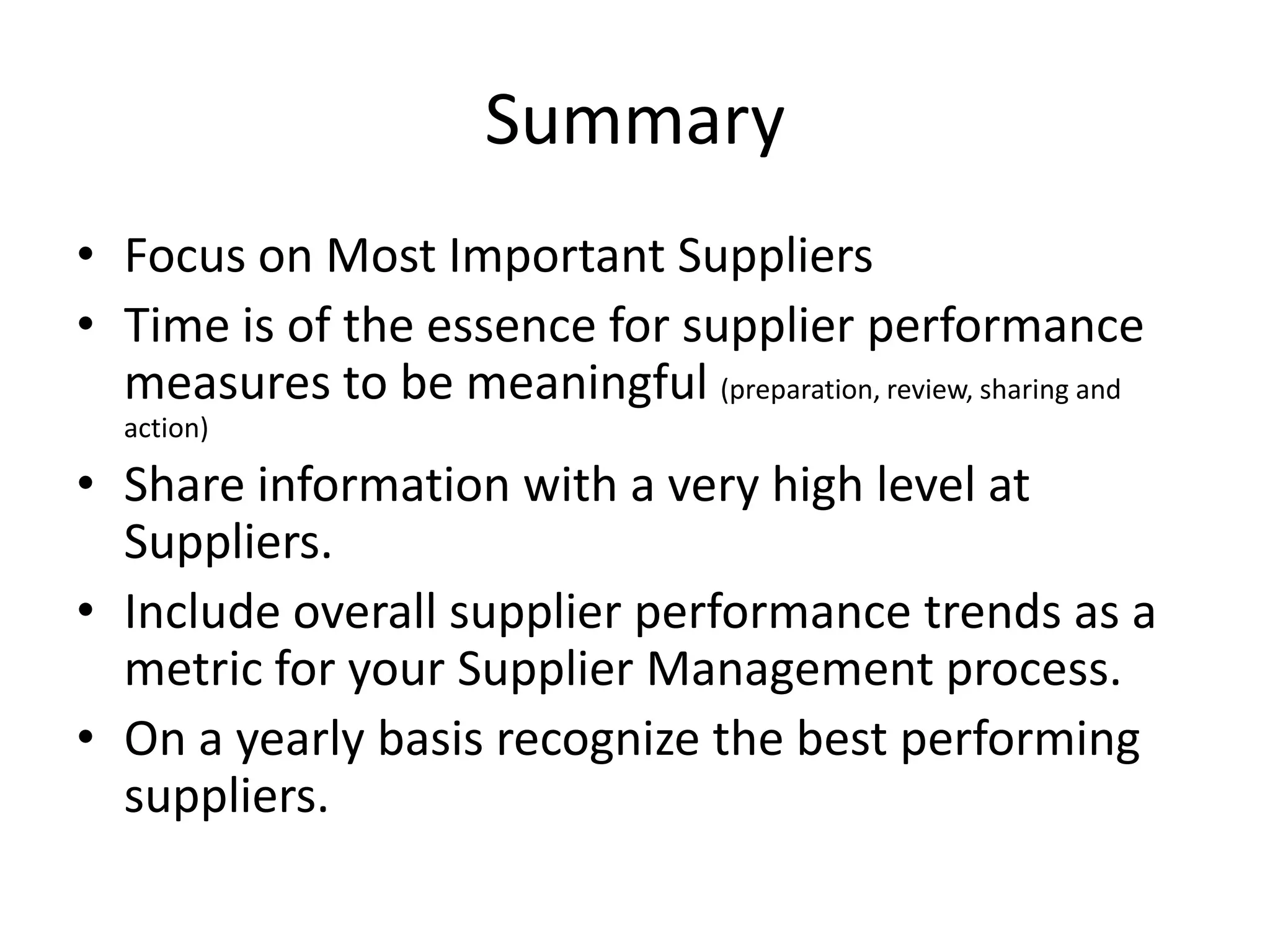 Key supplier rating process | PPTX