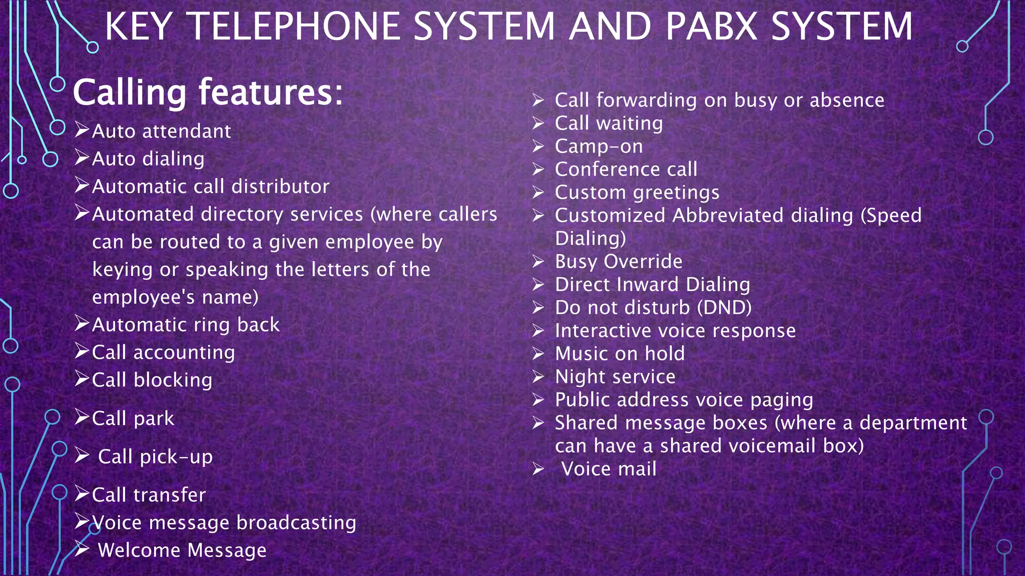 key telephone system and PABX.pptx