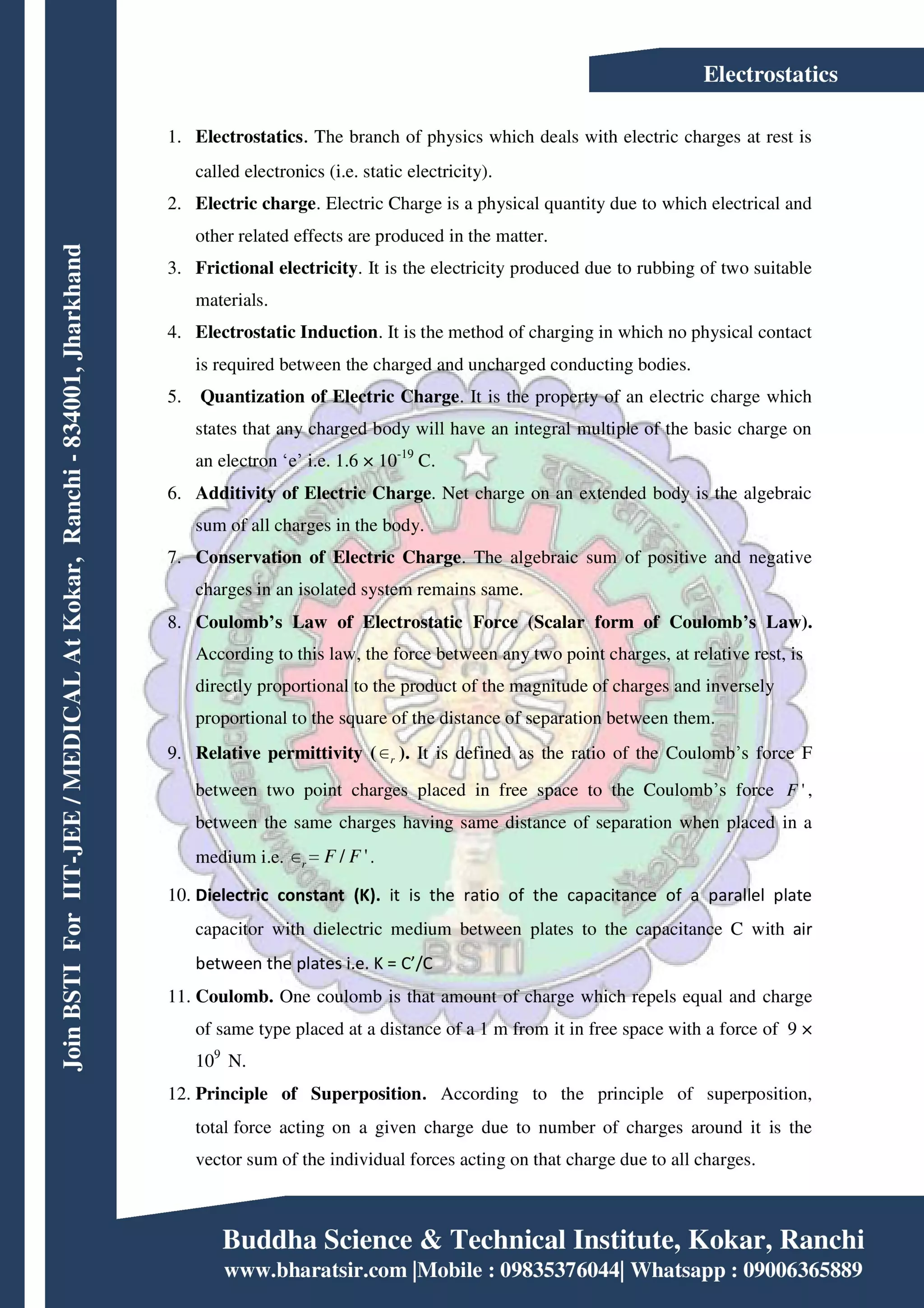 Electrostatics | PDF