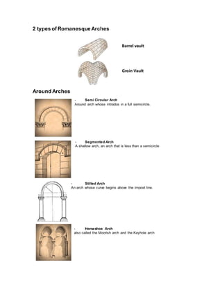 Key terminology Romanesque period | DOCX
