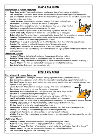 Key terms people | PDF