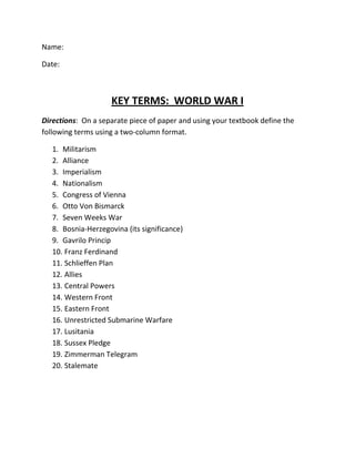 Key terms 1 | DOCX