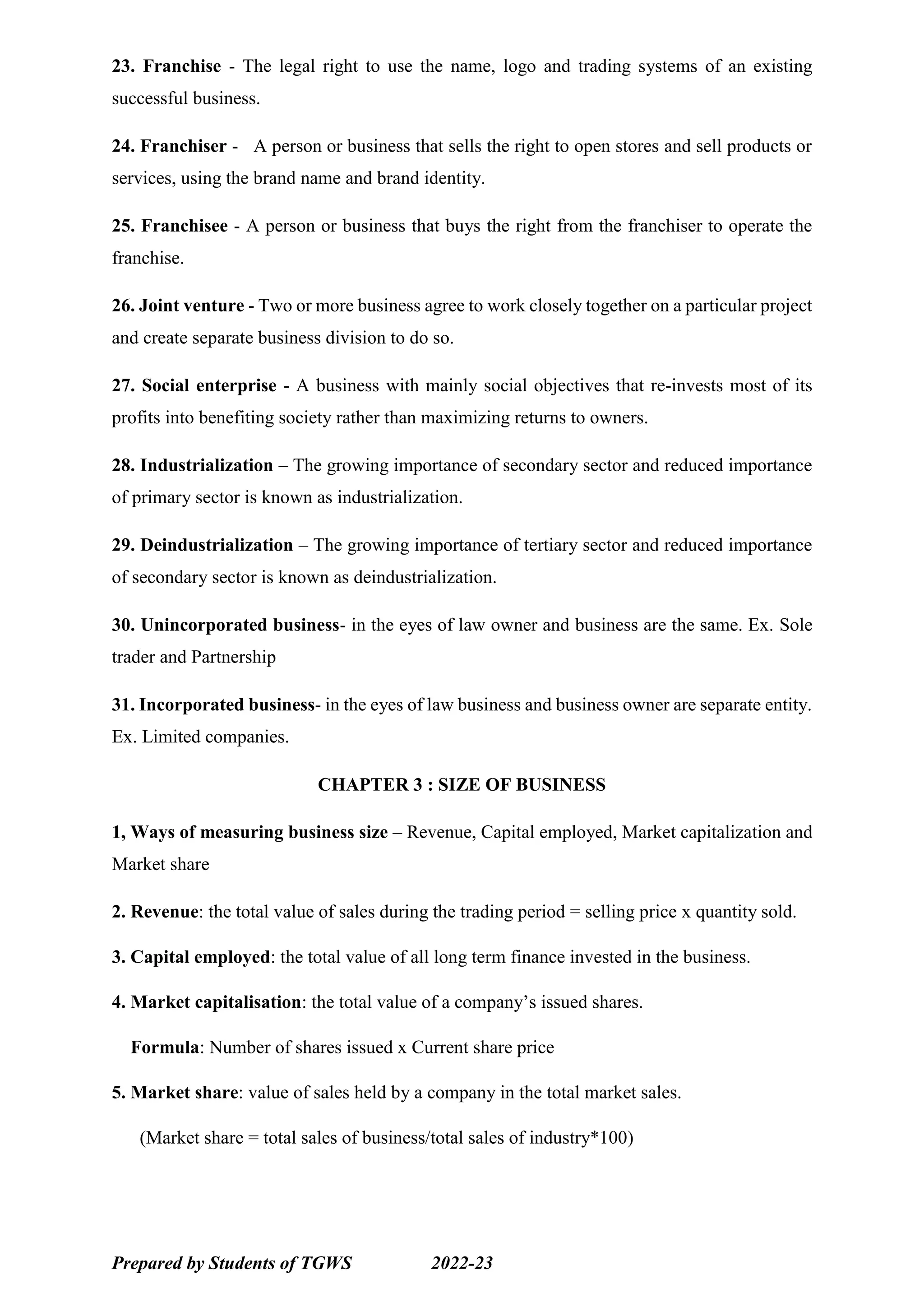 CAIE AS LEVEL BUSINESS | PDF