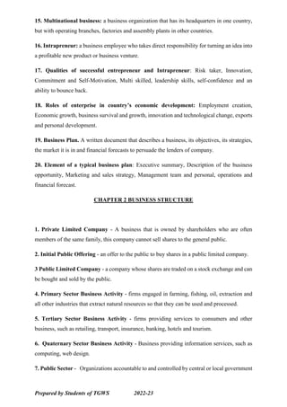 CAIE AS LEVEL BUSINESS | PDF